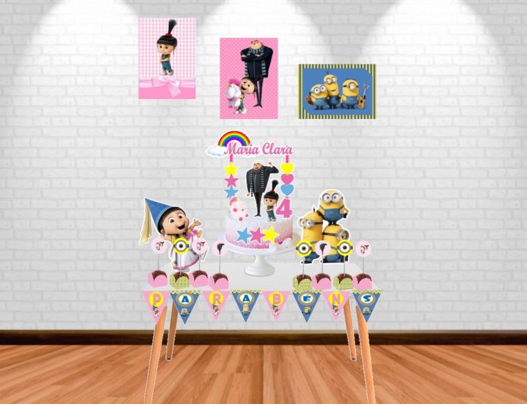 Kit Festa Agnes e Minions – Eloarts