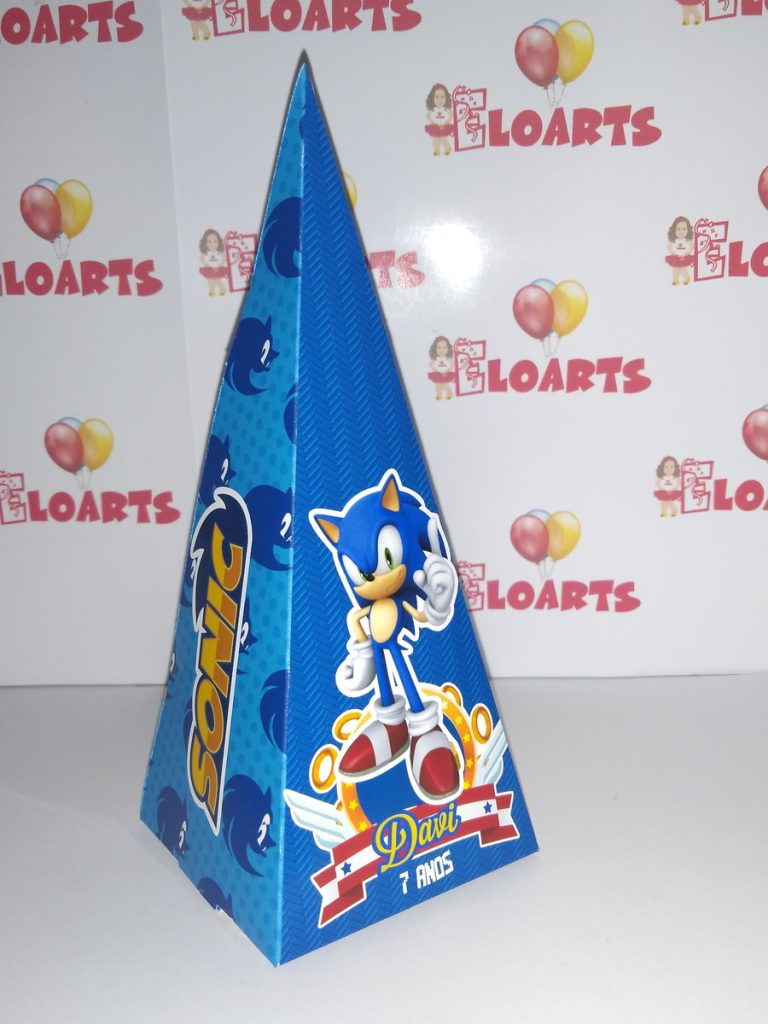 Cone Pirâmide Sonic – Kit com 5 unidades – Eloarts